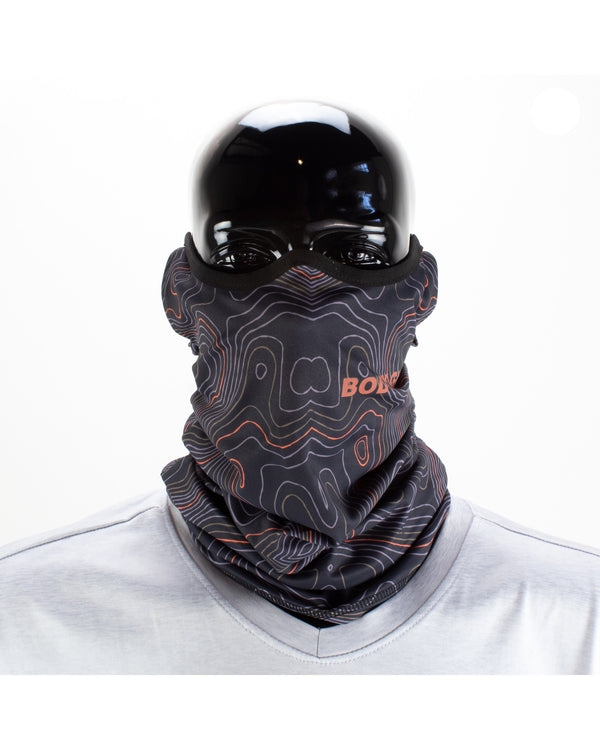 2-Pack Men's Warming Gaiter Face Masks - Black/Topo - Body Glove