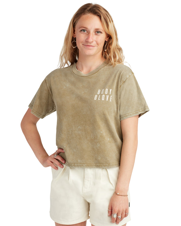 Essentials Mineral Wash T-Shirt - Fern - Body Glove